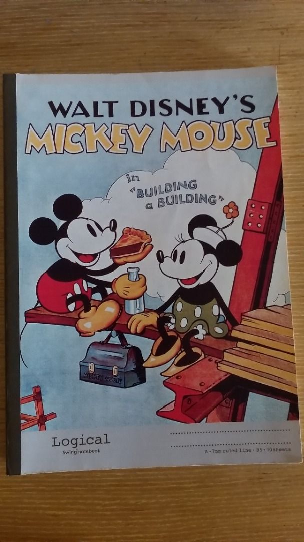 Disney Retro Mickey Mouse Jotted Line Book, Hobbies & Toys, Stationery ...