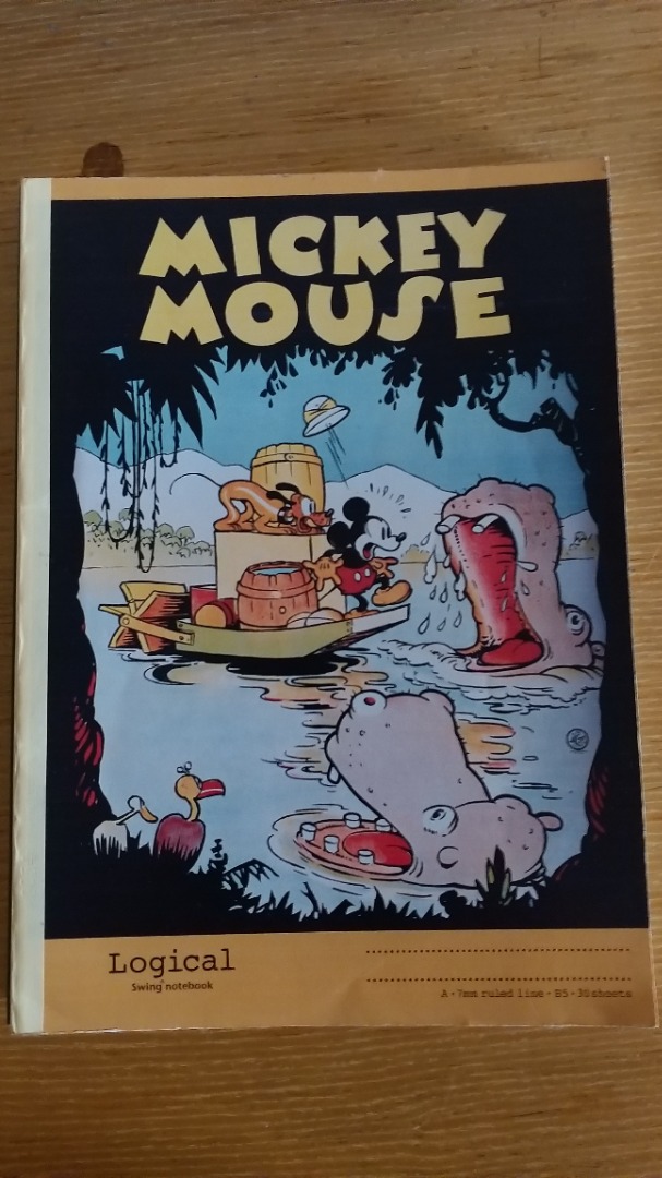 Disney Retro Mickey Mouse Jotted Line Book, Hobbies & Toys, Stationery ...