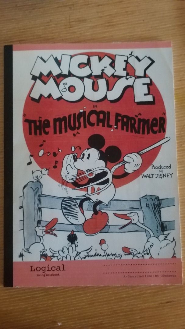 Disney Retro Mickey Mouse Jotted Line Book, Hobbies & Toys, Stationery ...