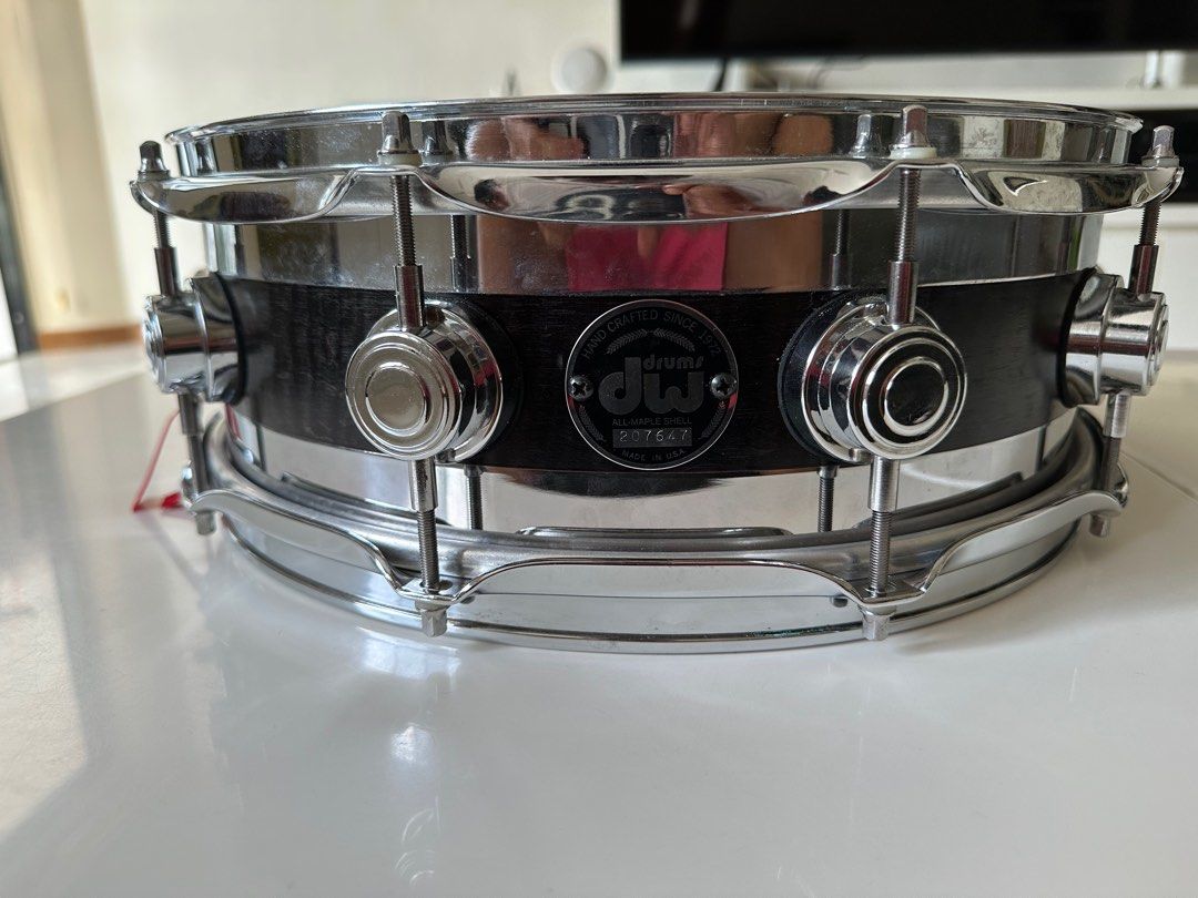 DW Collector’s Edge Ebony Satin Snare Drum, Hobbies & Toys, Music ...