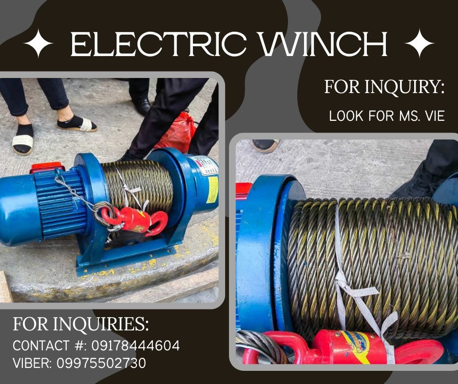 ELECTRIC WINCH, Commercial & Industrial, Industrial Equipment on Carousell