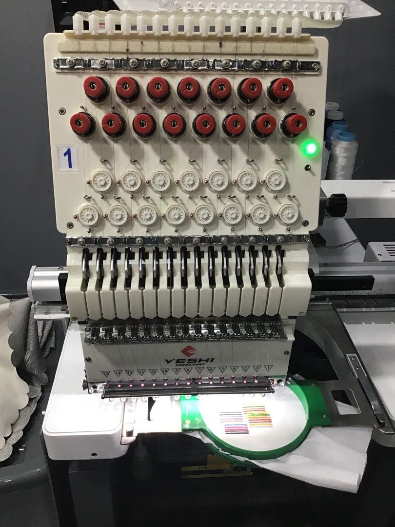 Embroidery machine 15 threads, Computers & Tech, Office & Business ...