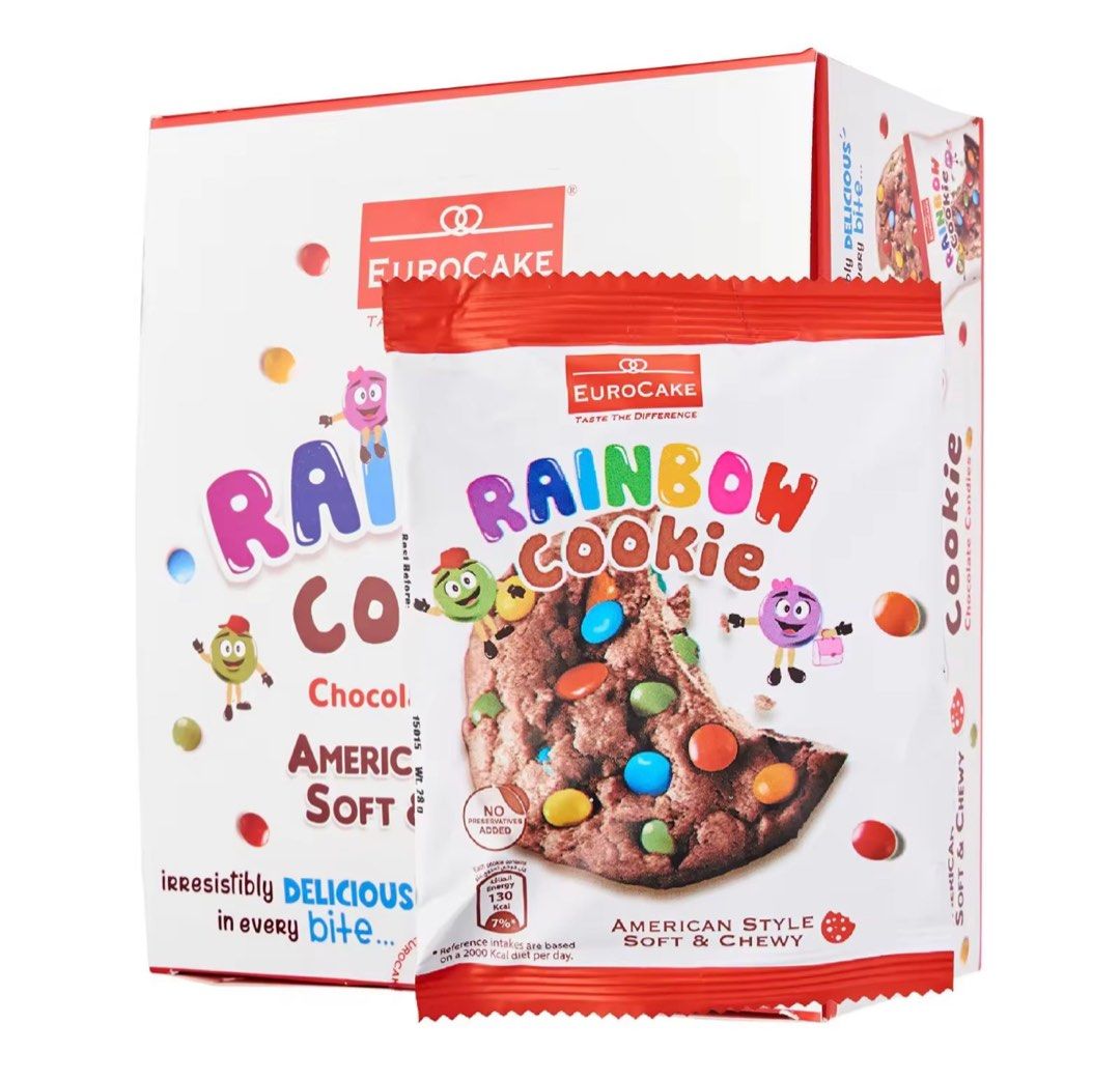 Eurocake Rainbow Soft & Chewy Cookies, Food & Drinks, Other Food ...