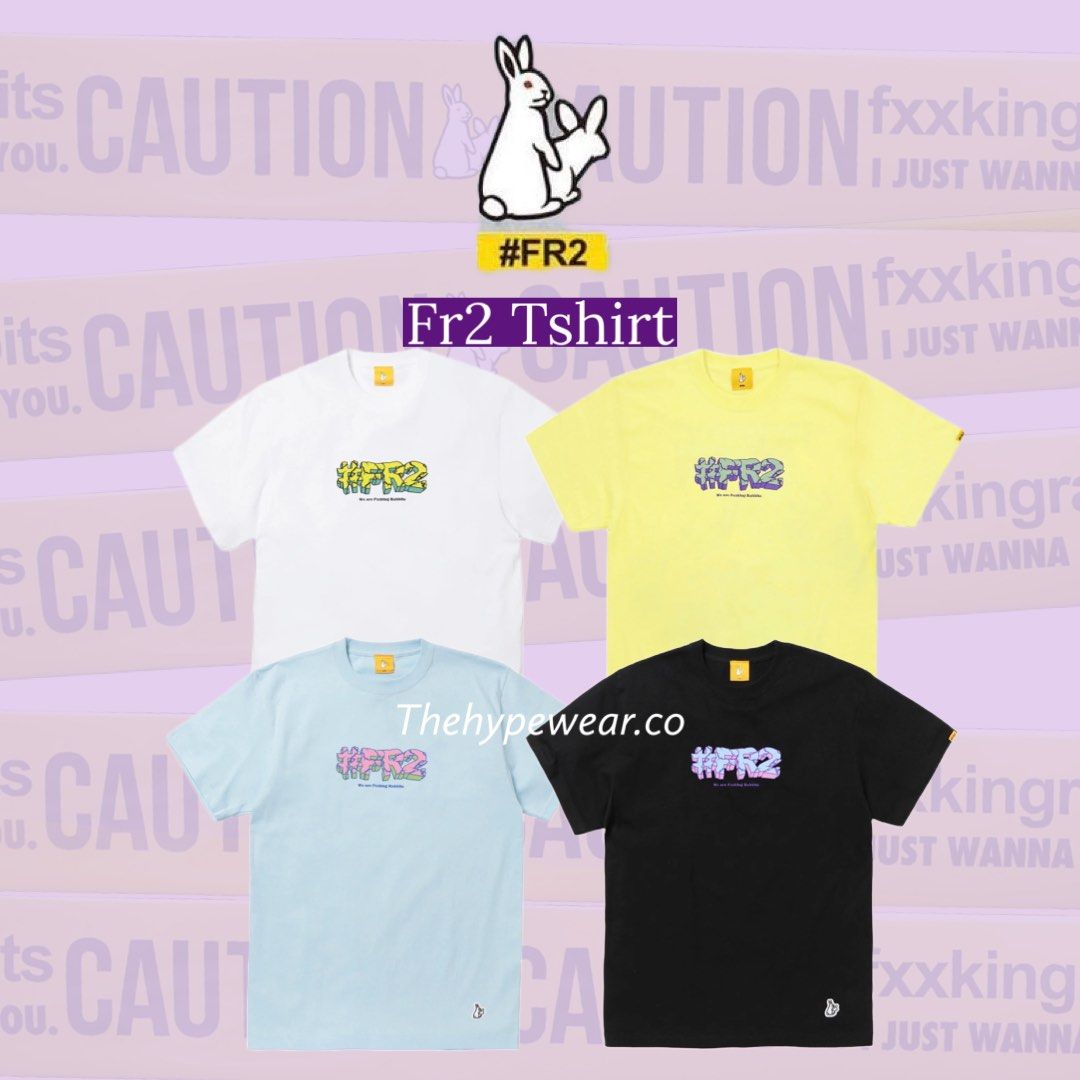 Fr2 Cracked Logo Tshirt, Men's Fashion, Tops & Sets, Tshirts & Polo Shirts on Carousell