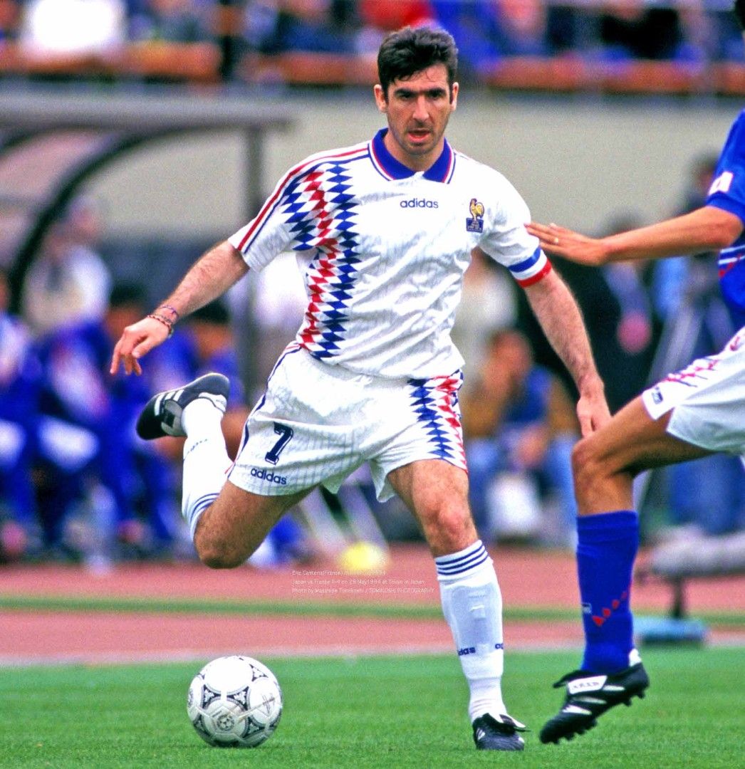 France Classic 1994 Away Jersey Eric Cantona, Men's Fashion, Activewear ...