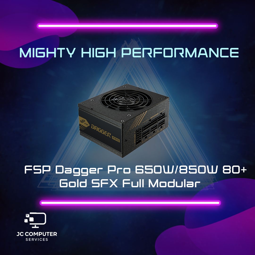 FSP Dagger Pro 650W/850W 80+ Gold SFX Full Modular PSU Power Supply PSU ...