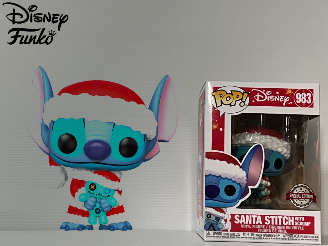 Funko POP! SANTA STITCH WITH SCRUMP #983, Hobbies & Toys, Toys & Games ...