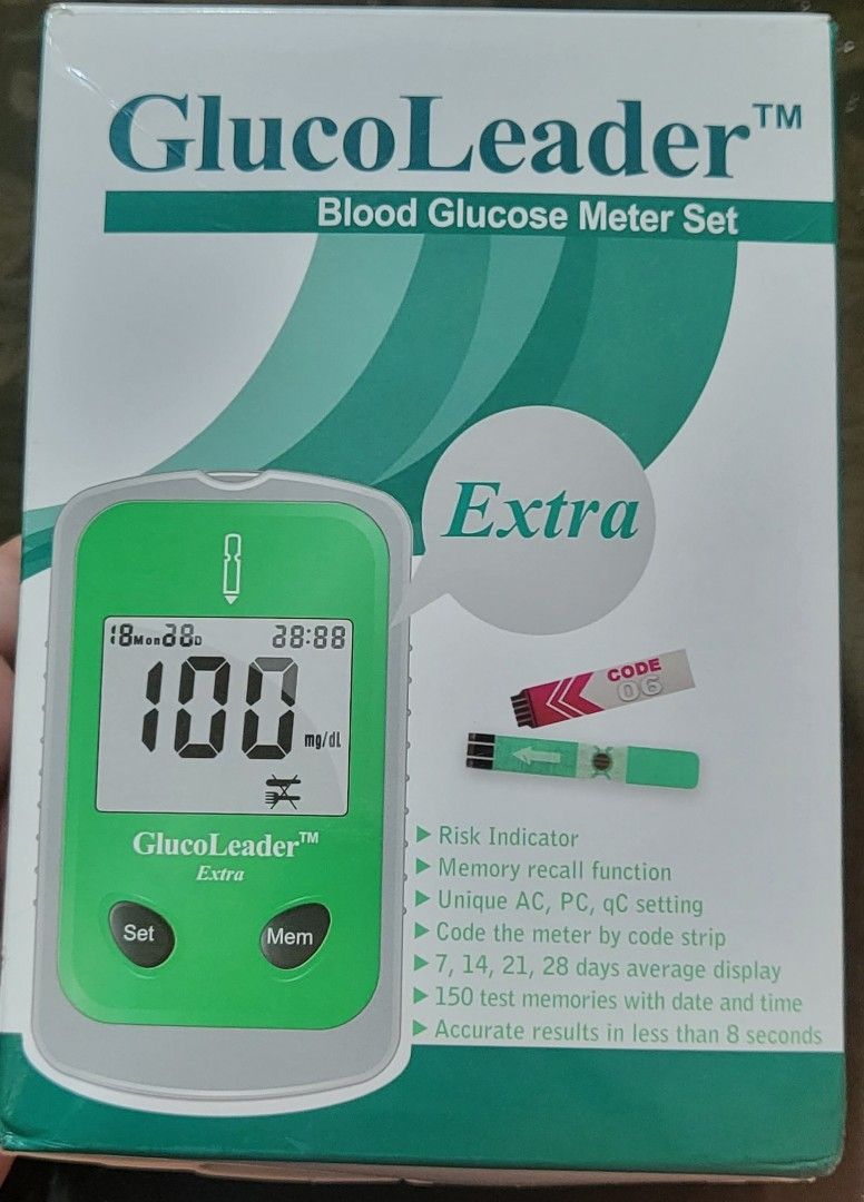 GLUCOLEADER GLUCOMETER, Health & Nutrition, Health Monitors & Weighing ...