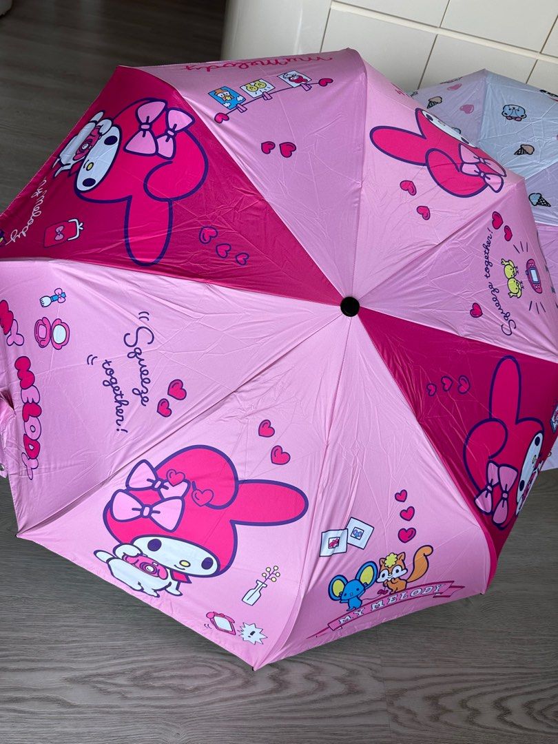 Hello Kitty & My Melody Umbrella, Hobbies & Toys, Travel, Umbrellas on ...