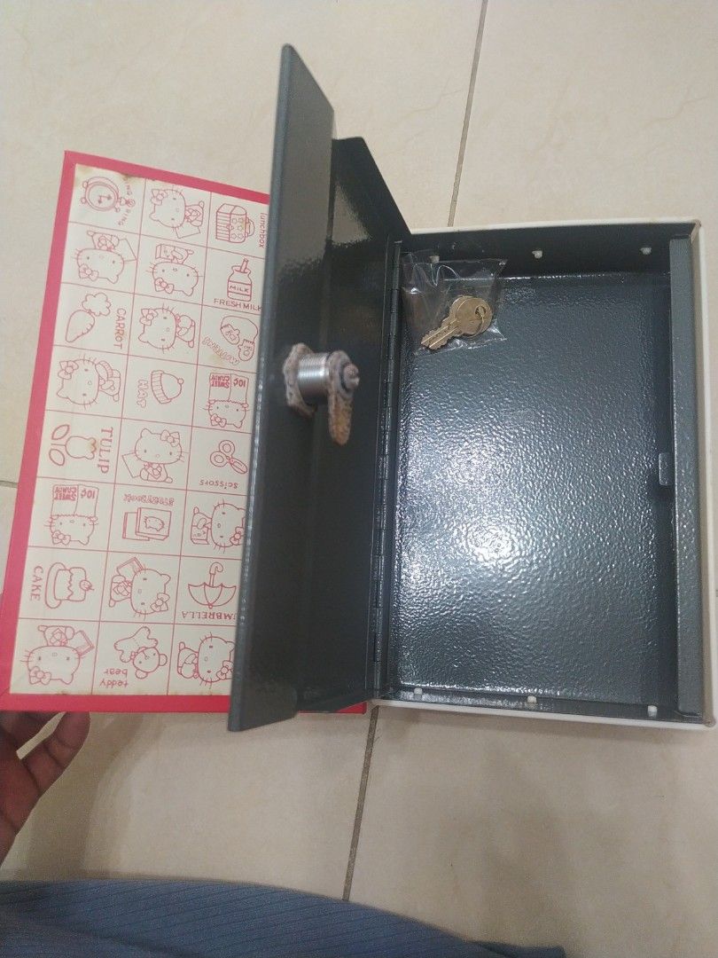 Hello kitty book size locker (Safe lock), Furniture & Home Living ...