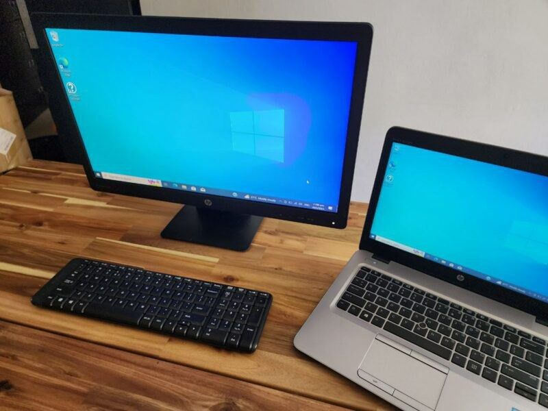 HP Elitebook 14"+ Monitor and Docking Station (refurbished), Computers ...