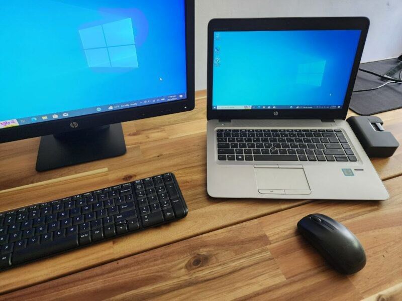 HP Elitebook 14"+ Monitor and Docking Station (refurbished), Computers ...