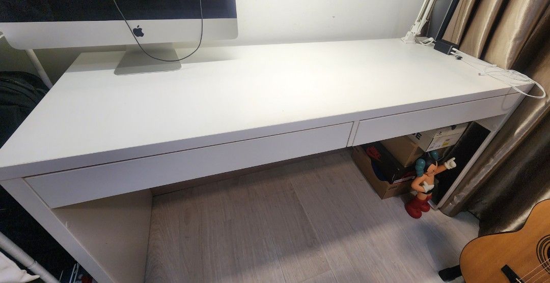 IKEA long study table, Furniture & Home Living, Furniture, Tables ...