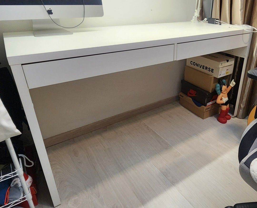 IKEA long study table, Furniture & Home Living, Furniture, Tables ...