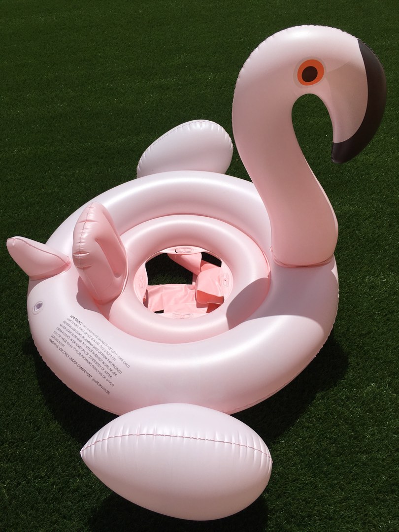 Inflatable Pink Flamingo swimming float, Sports Equipment, Sports ...