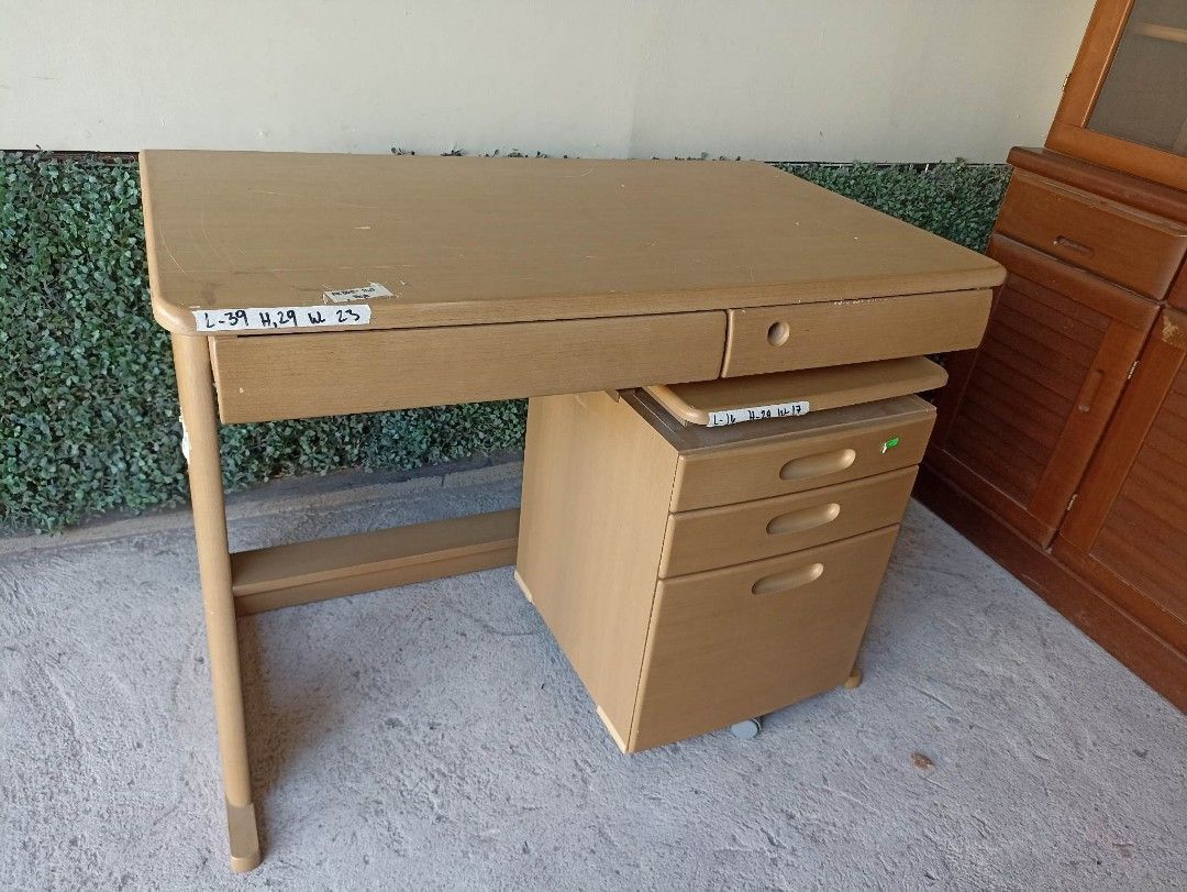 JAPAN STUDY TABLE W/MINI DRAWER, Furniture & Home Living, Furniture ...