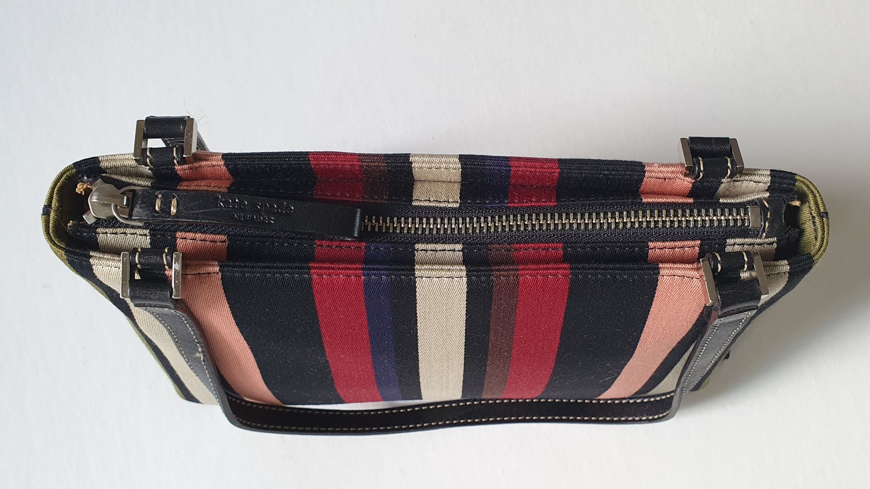 KATE SPADE Multi-Colour Striped Fabric / Leather Shoulder Bag, Luxury ...