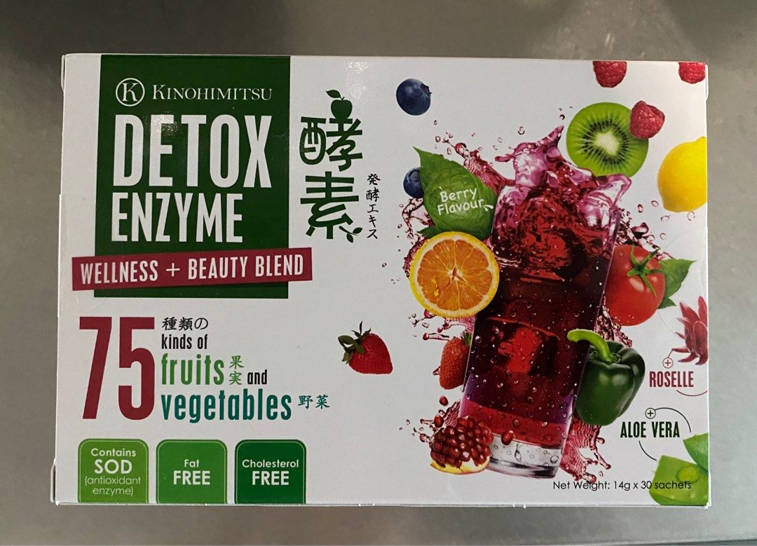 Kinohimitsu detox enzyme 30 sachets, Health & Nutrition, Health ...