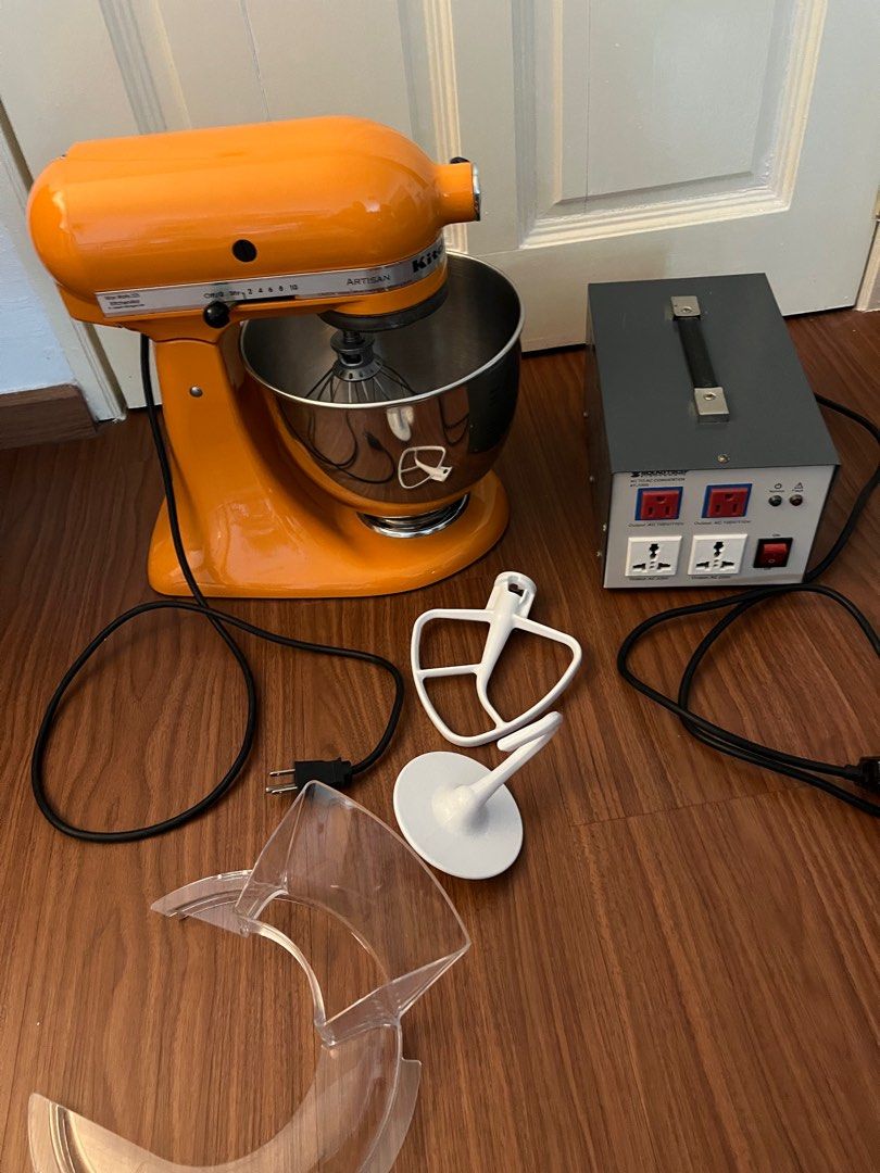Kitchenaid 4.8L Artisan Stand Mixer in honey (orange), TV & Home ...
