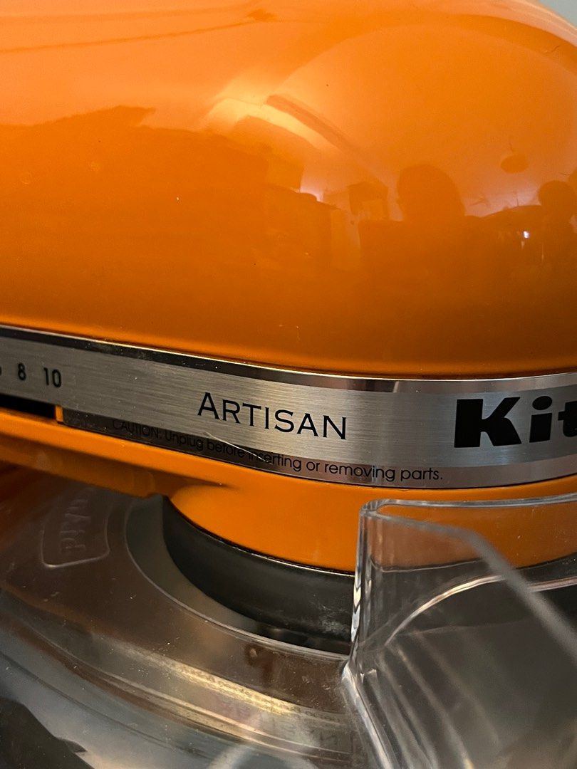 Kitchenaid 4.8L Artisan Stand Mixer in honey (orange), TV & Home ...
