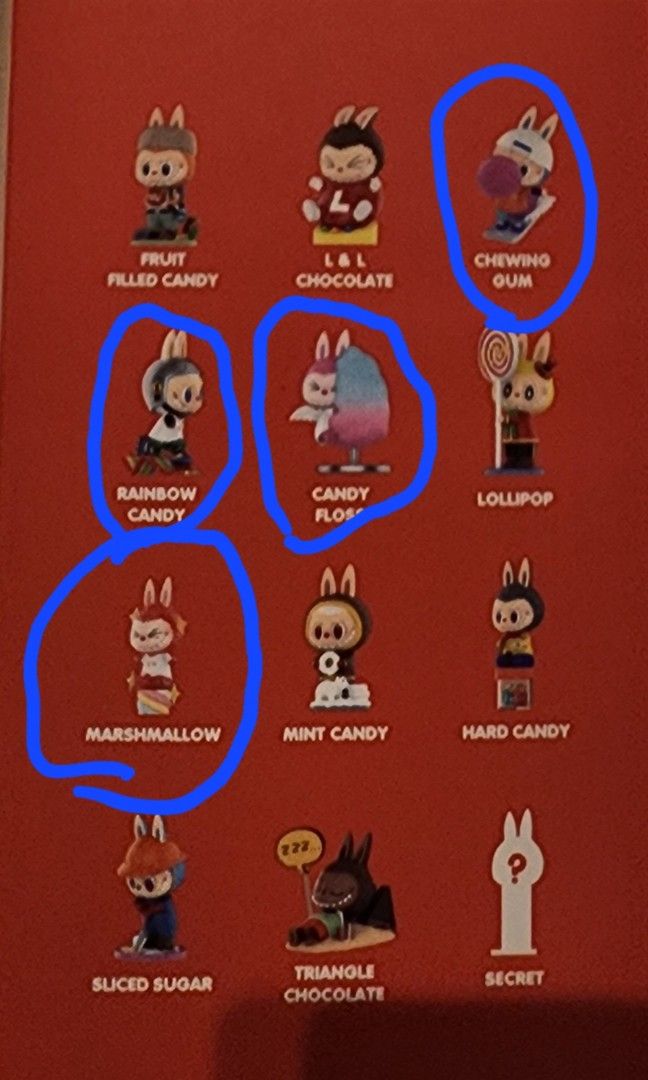 Labubu Candy - Chewing Gum, Candy floss, Rainbow candy, Marshmellow ...