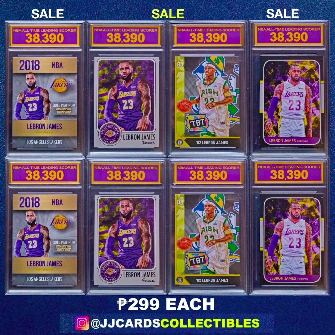 Lebron James Commermorative All Time Leading Score NBA Cards on a Slab ...