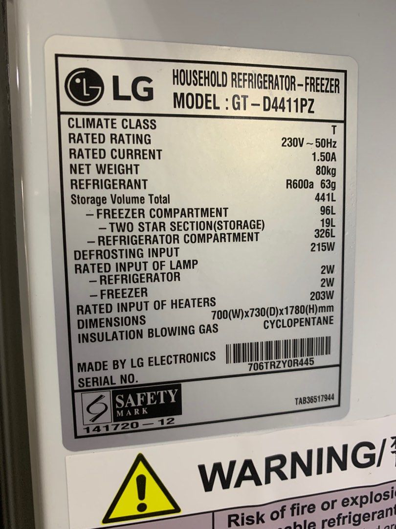 LG 2Ticks Smart Inverter Door in Door Fridge, 441L, TV & Home ...