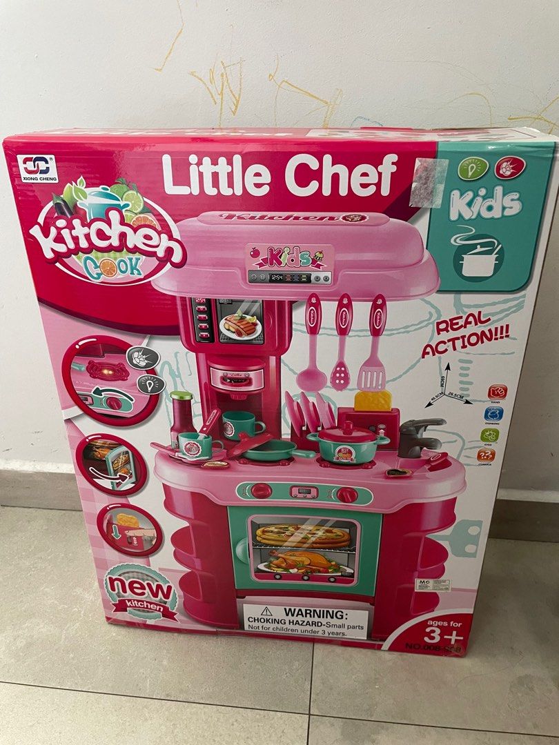 Little Chef Kitchen Set Toy, Hobbies & Toys, Toys & Games on Carousell
