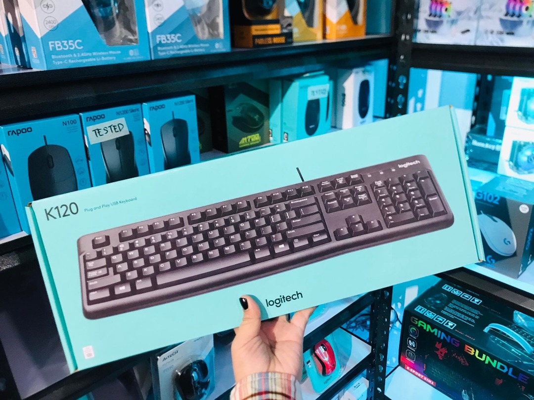 Logitech K120 Keyboard Black USB on Carousell