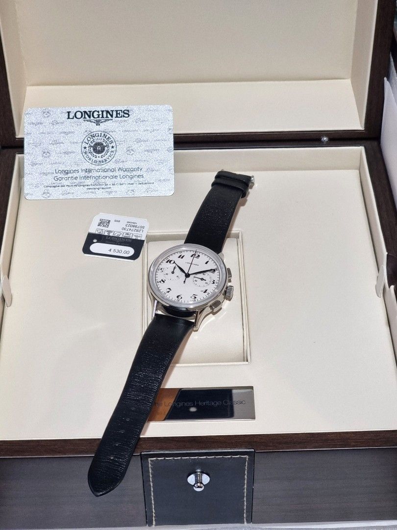 LONGINES HERITAGE CHRONOGRAPH BREGUET NUMERALS CHRONO 1946 L28274730 ...