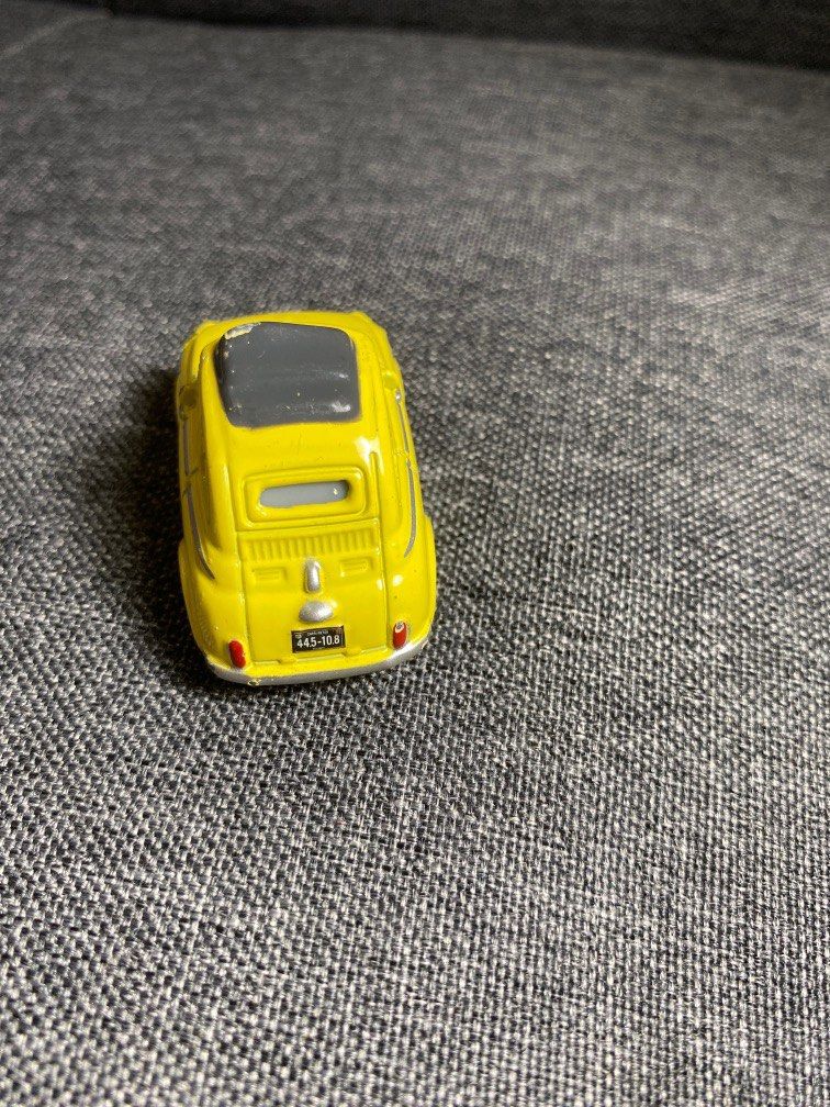Luigi Yellow Fiat 500 Radiator Springs Disney Pixar Diecast Cars Guido ...