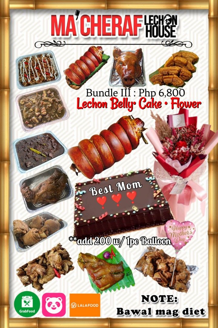 MaCheRaf Lechon Belly Bundles for Mothers Day, Food & Drinks, Local ...