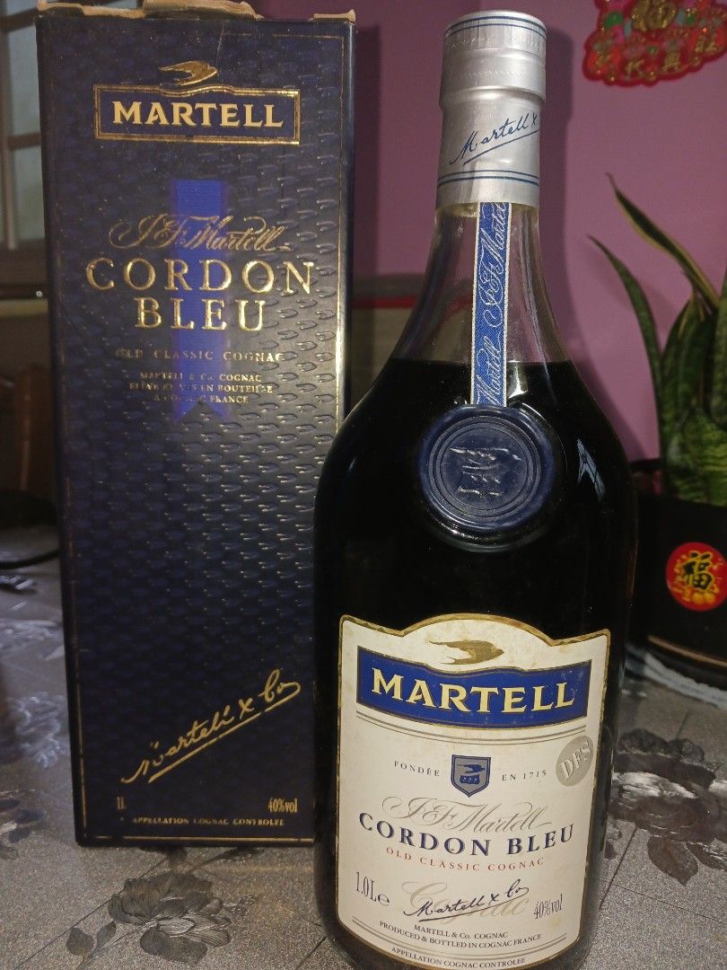 Martell Cordon Bleu 1L, Food & Drinks, Alcoholic Beverages on Carousell