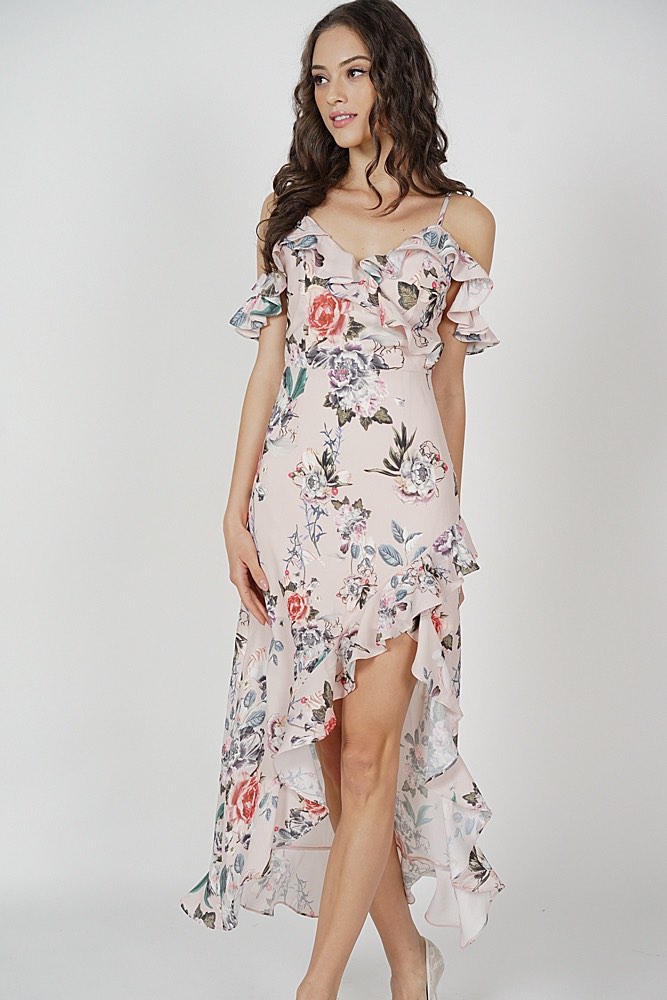 MDS Asymmetrical Frilly Dress, Women's Fashion, Dresses & Sets, Dresses ...
