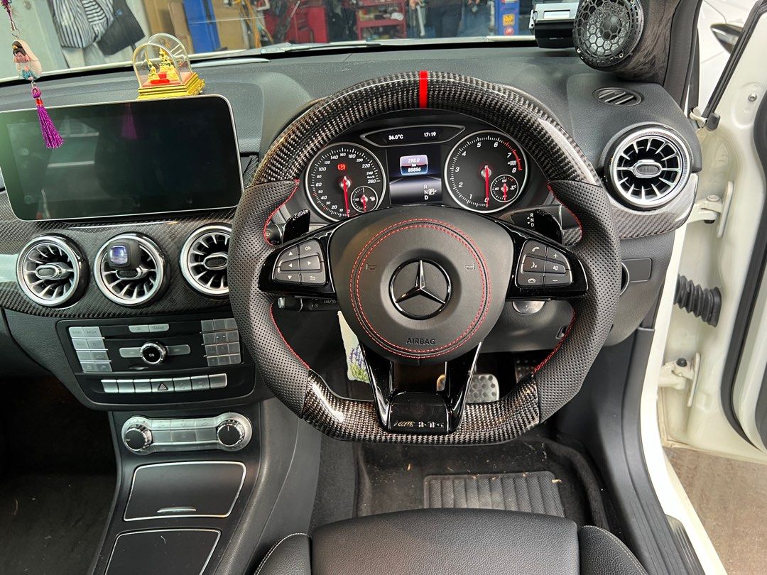 Mercedes benz carbon fiber amg steering wheel w204 x253 w212 w207 w176 ...