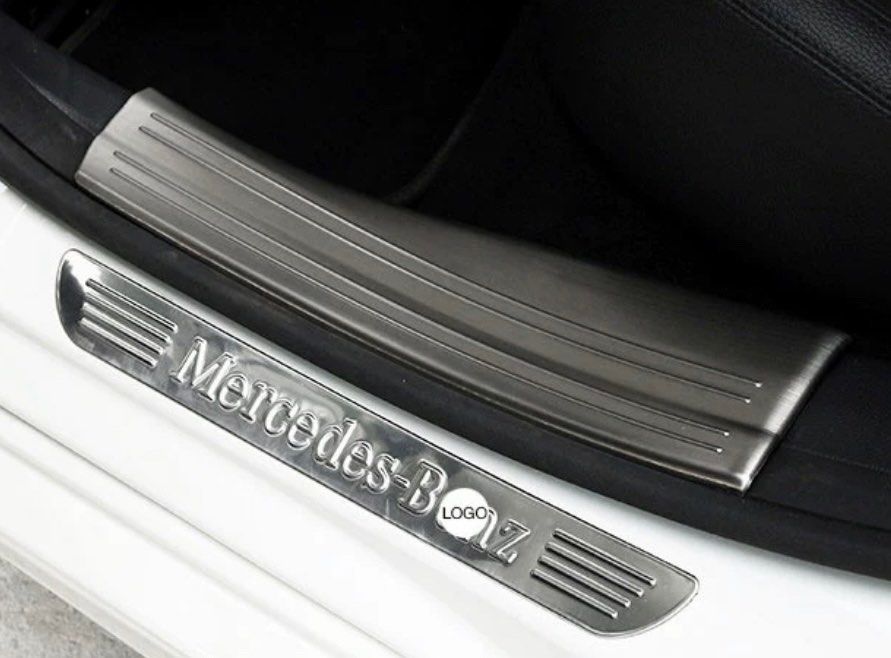 Mercedes CLA,GLA Stainless Steel Scuff Plate, Car Accessories ...