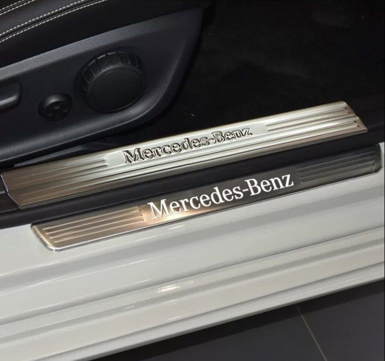 Mercedes CLA,GLA Stainless Steel Scuff Plate, Car Accessories ...
