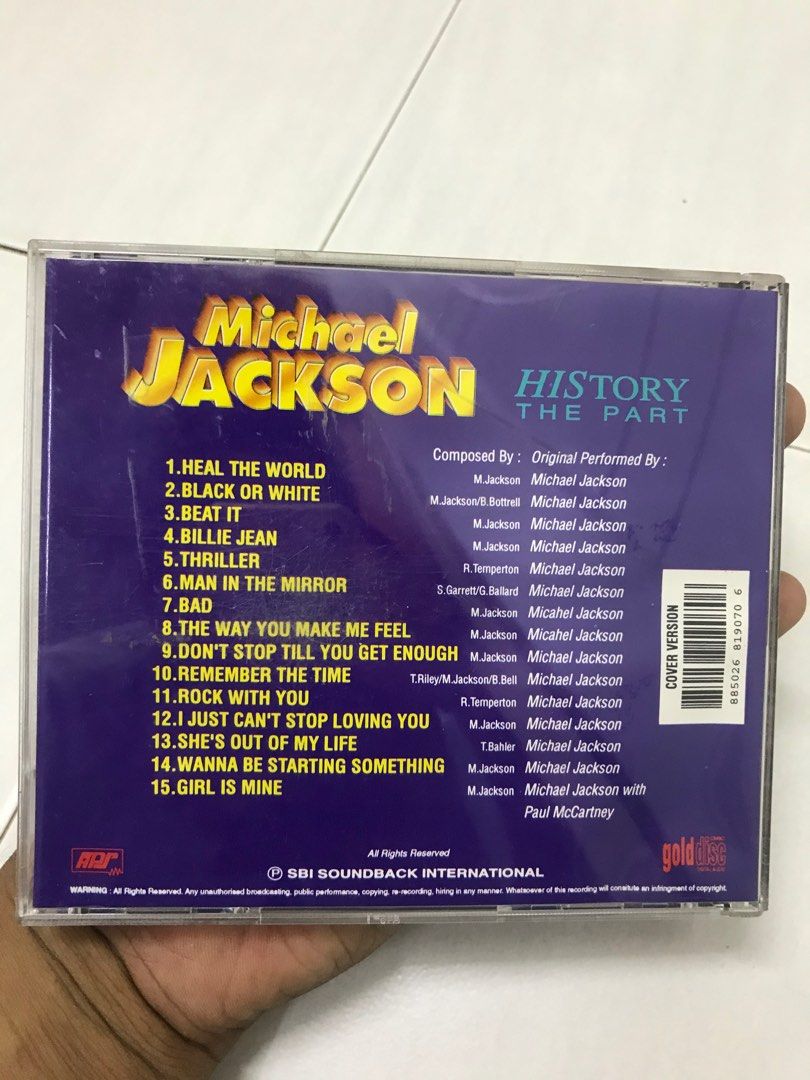 MICHAEL JACKSON CD DVD, Hobbies & Toys, Music & Media, CDs & DVDs on ...