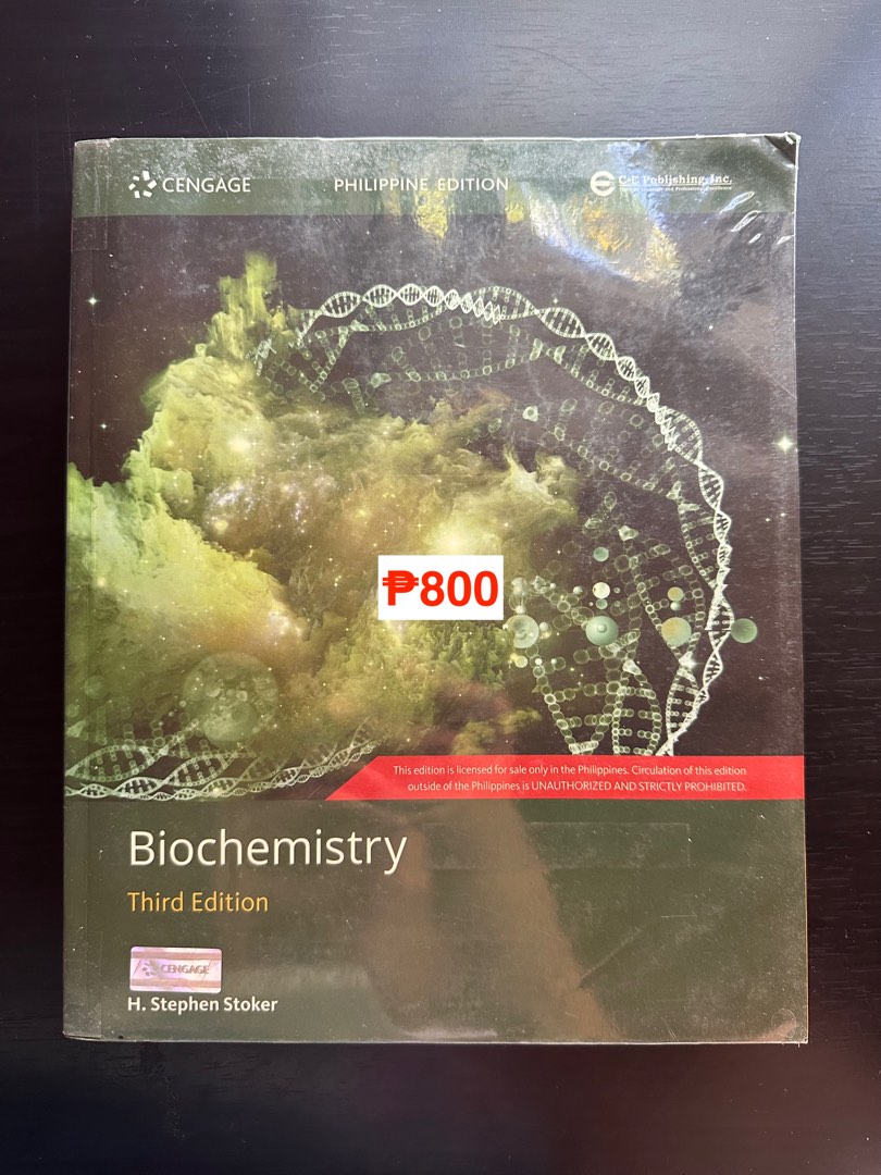Biochemistry 3rd Edition by H. Stephen Stoker on Carousell