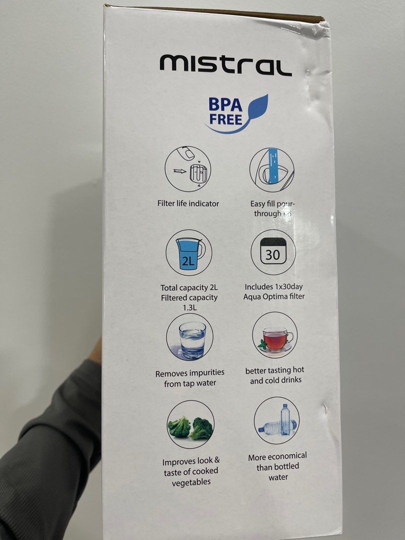 Mistral - Water filter jug (MFK621), TV & Home Appliances, Kitchen ...