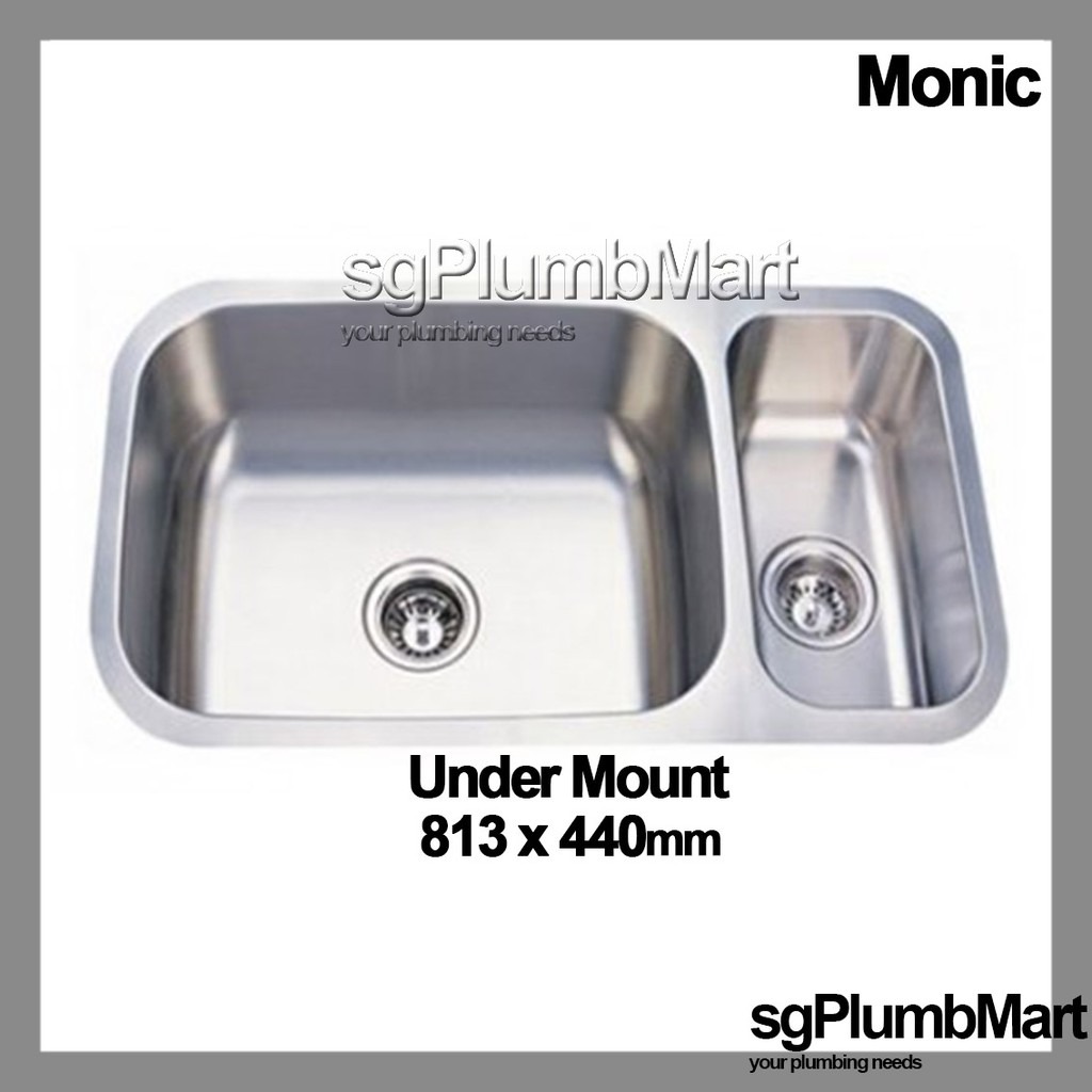 Monic x sgPlumbMart-U-813 Kitchen Sink Undermount Double Bowl ...