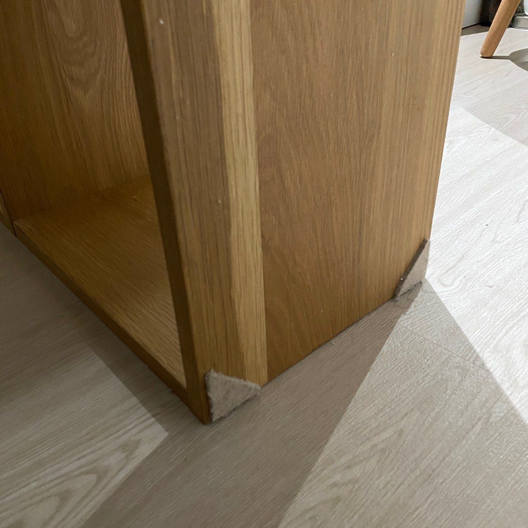 MUJI 3x2 6 Compartments Grid Oak Wooden Stacking Shelf, Furniture ...