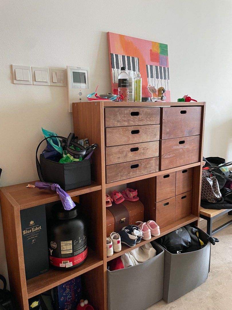 Muji storage shelves and drawers, Furniture & Home Living, Furniture ...