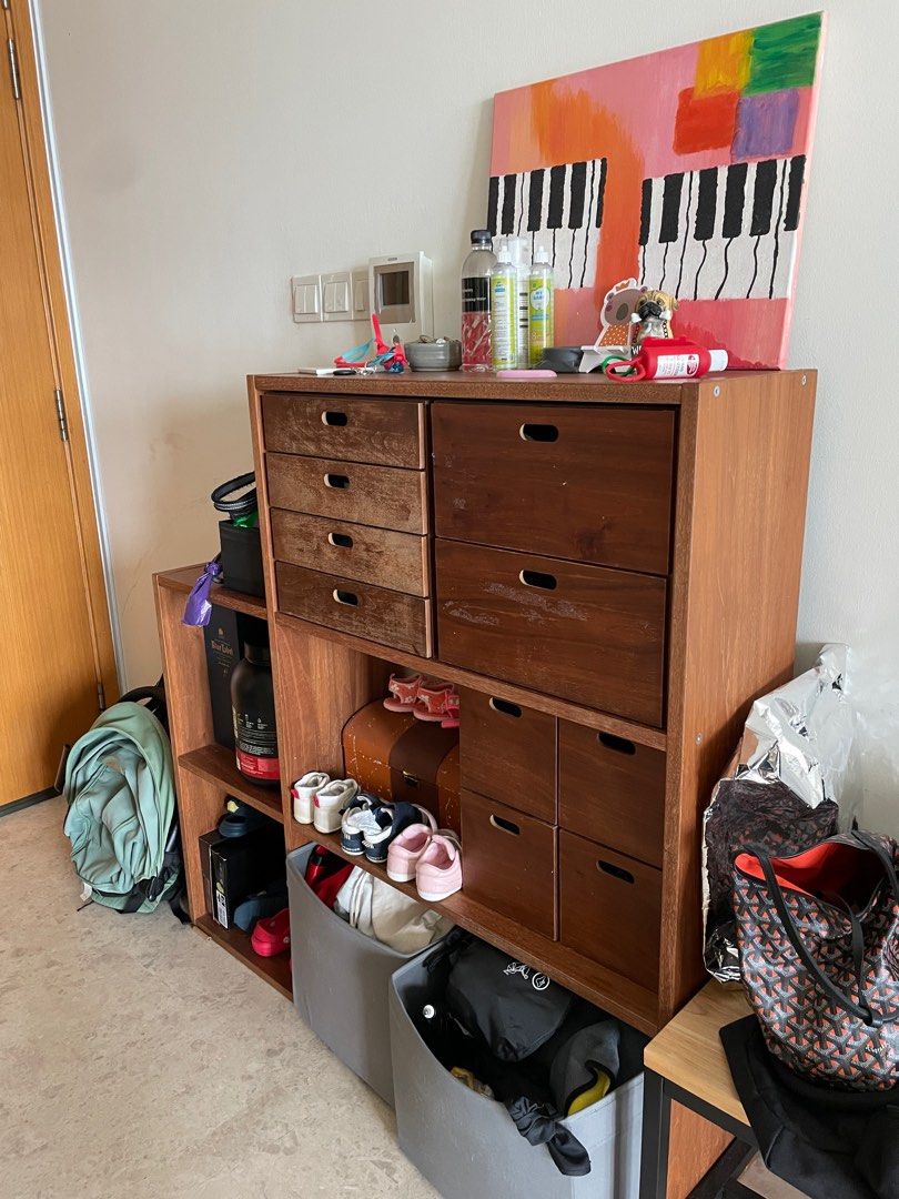 Muji storage shelves and drawers, Furniture & Home Living, Furniture ...