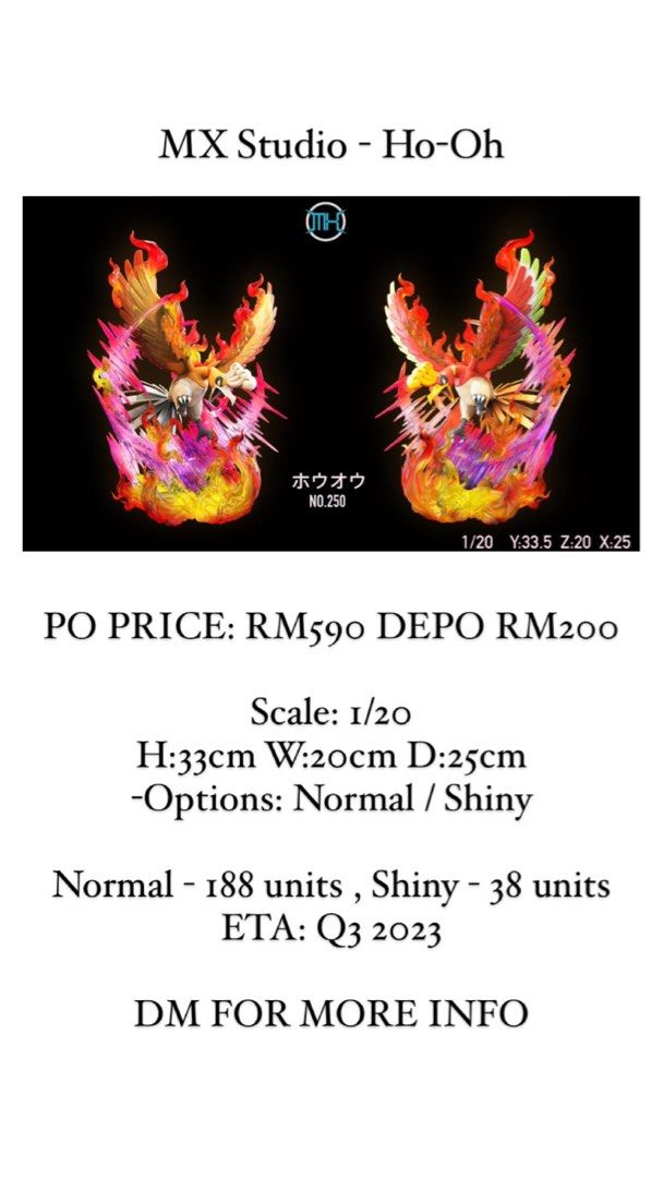 MX Studio - Ho-Oh, Hobbies & Toys, Toys & Games on Carousell