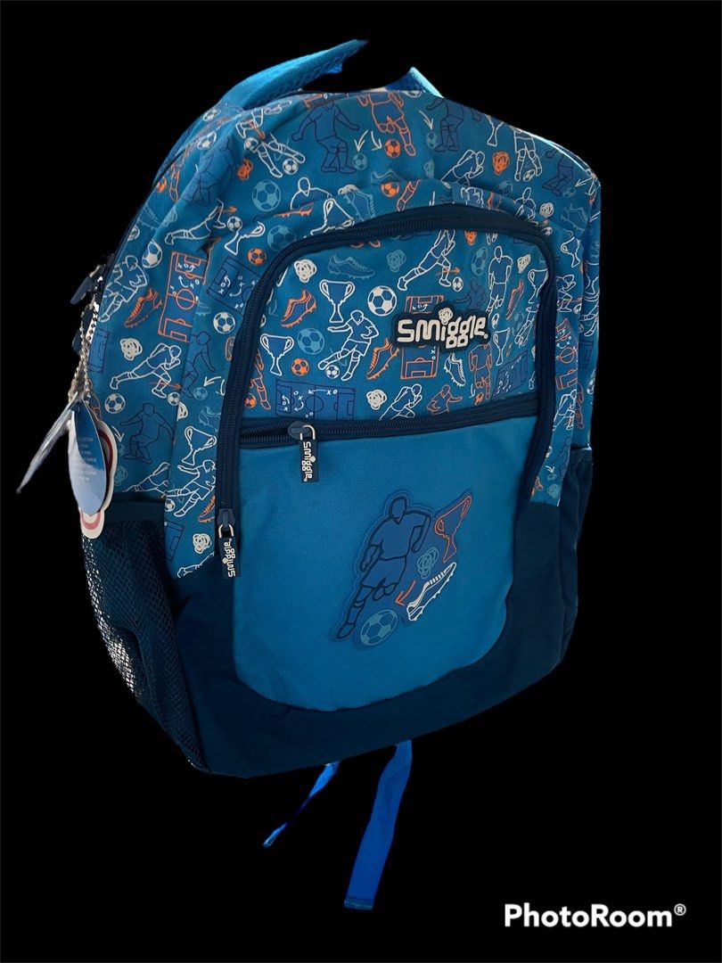 New Smiggle Blue Backpack, Men's Fashion, Bags, Backpacks on Carousell