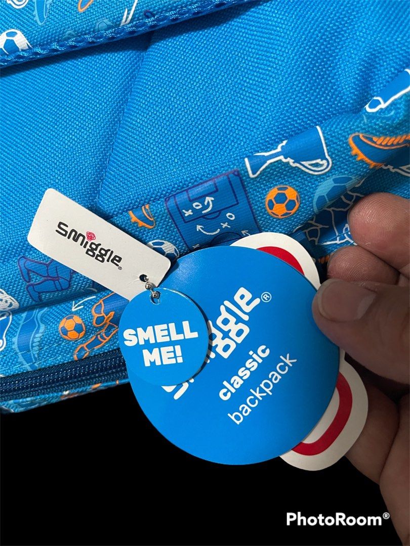 New Smiggle Blue Backpack, Men's Fashion, Bags, Backpacks on Carousell