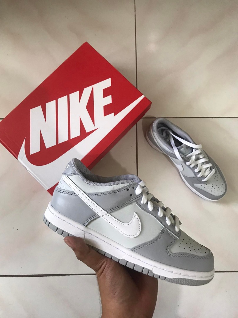 Nike Dunk Low Gs 'Two Tone Grey' on Carousell