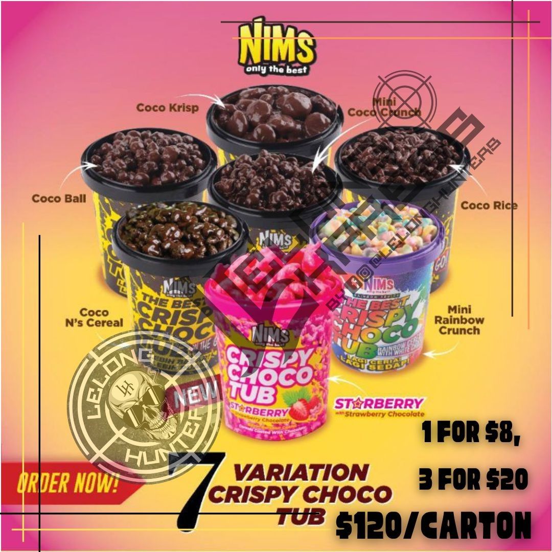 Nims Choco Tub, Food & Drinks, Packaged & Instant Food on Carousell