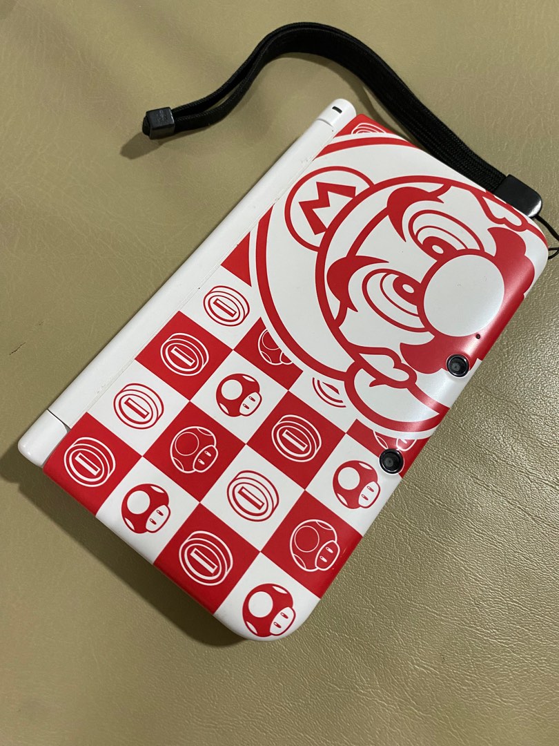 Nintendo 3DS XL Mario White Edition, Video Gaming, Video Game Consoles ...